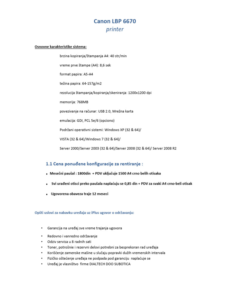 Berles - Canon LBP 6670 - 1 | PDF