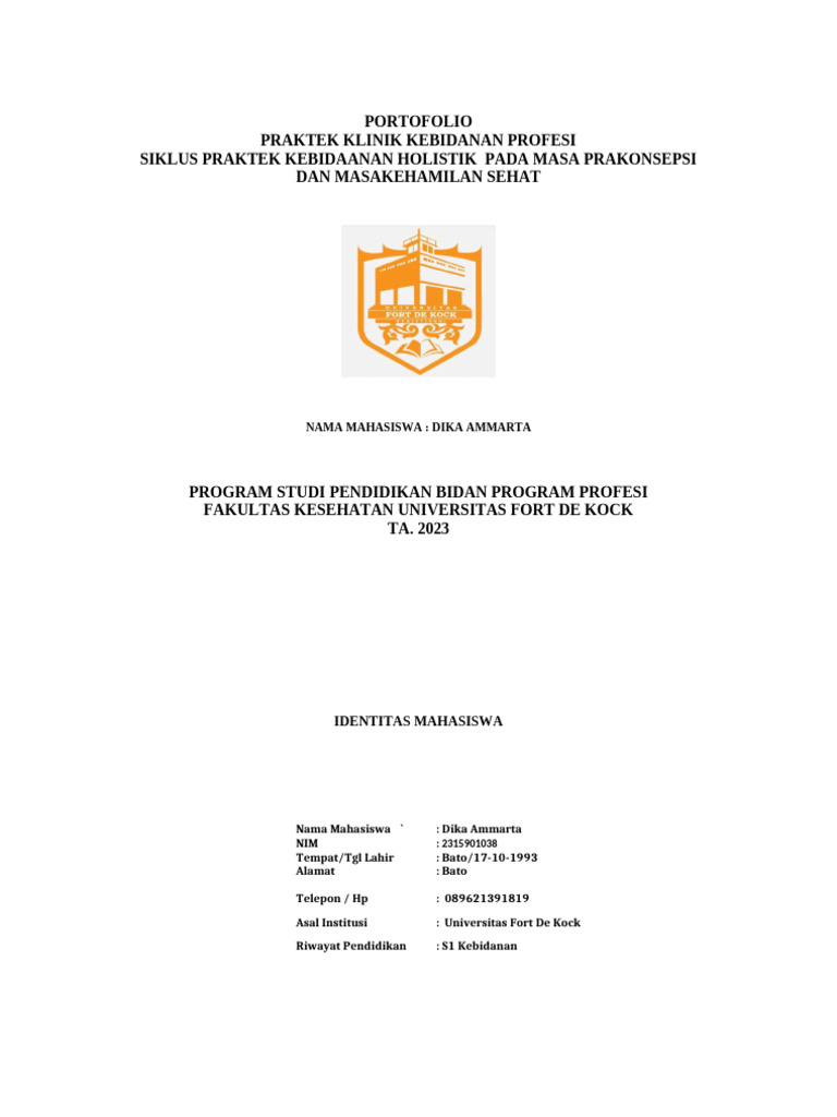 Praktek Kebidanan Holistik Pra-Konsepsi | PDF