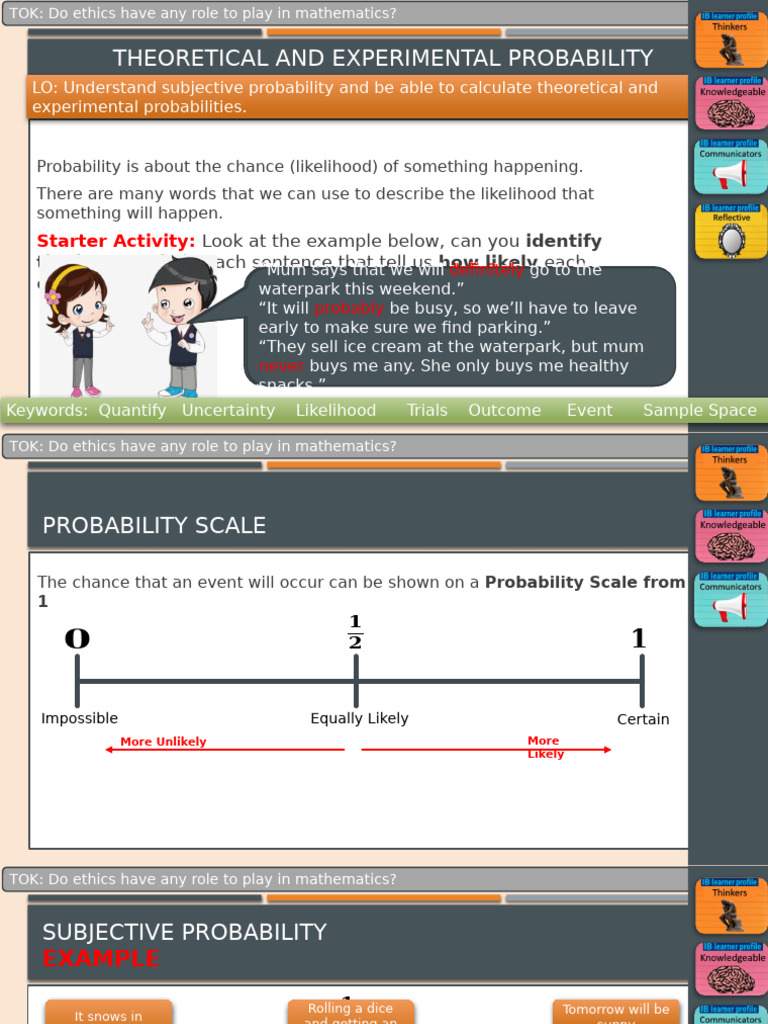 YR12 U7 Quantifying Uncertainty L1 Theoretical and Experimental ...