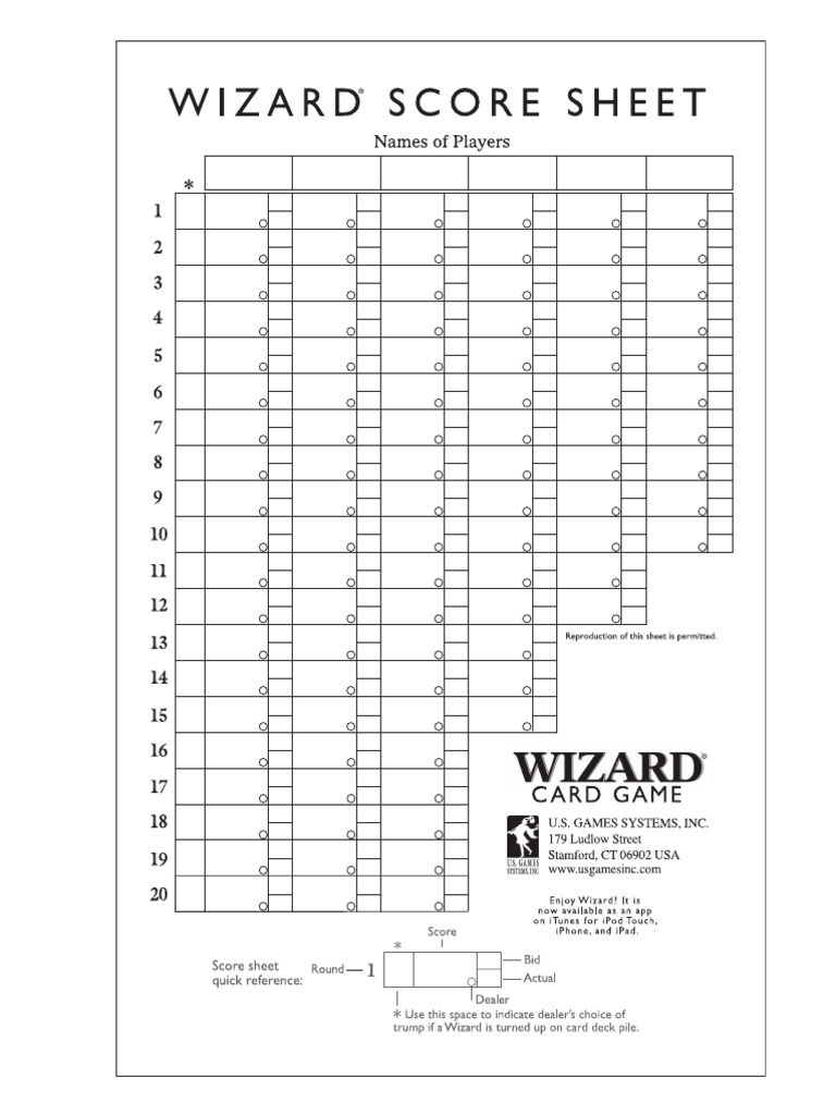 Wizard_Score_Sheet | PDF