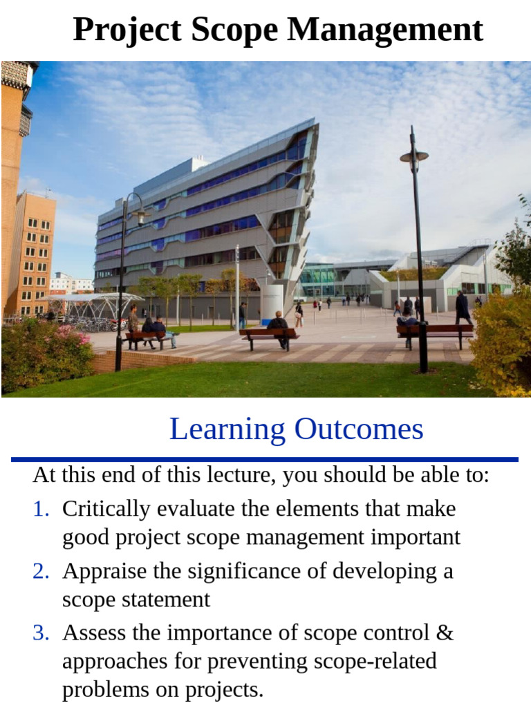 Lecture 4 - Project Scope Management (1) | PDF