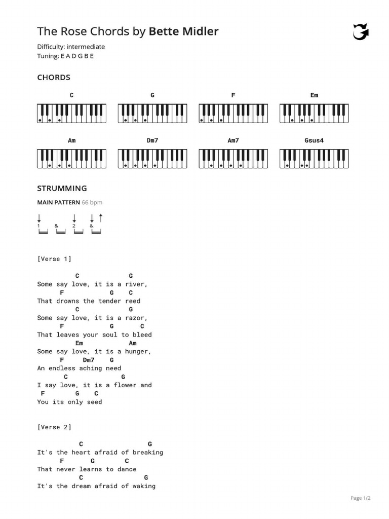 The Rose Chords | PDF