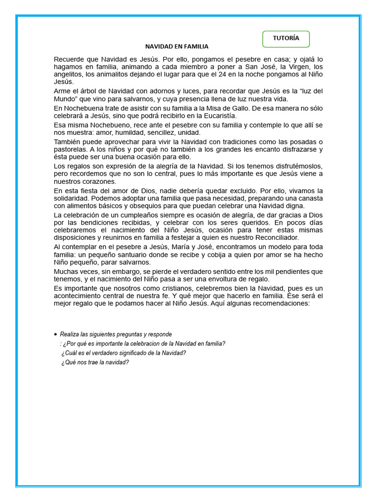 Navidad en Familia | PDF | Navidad | Nochebuena