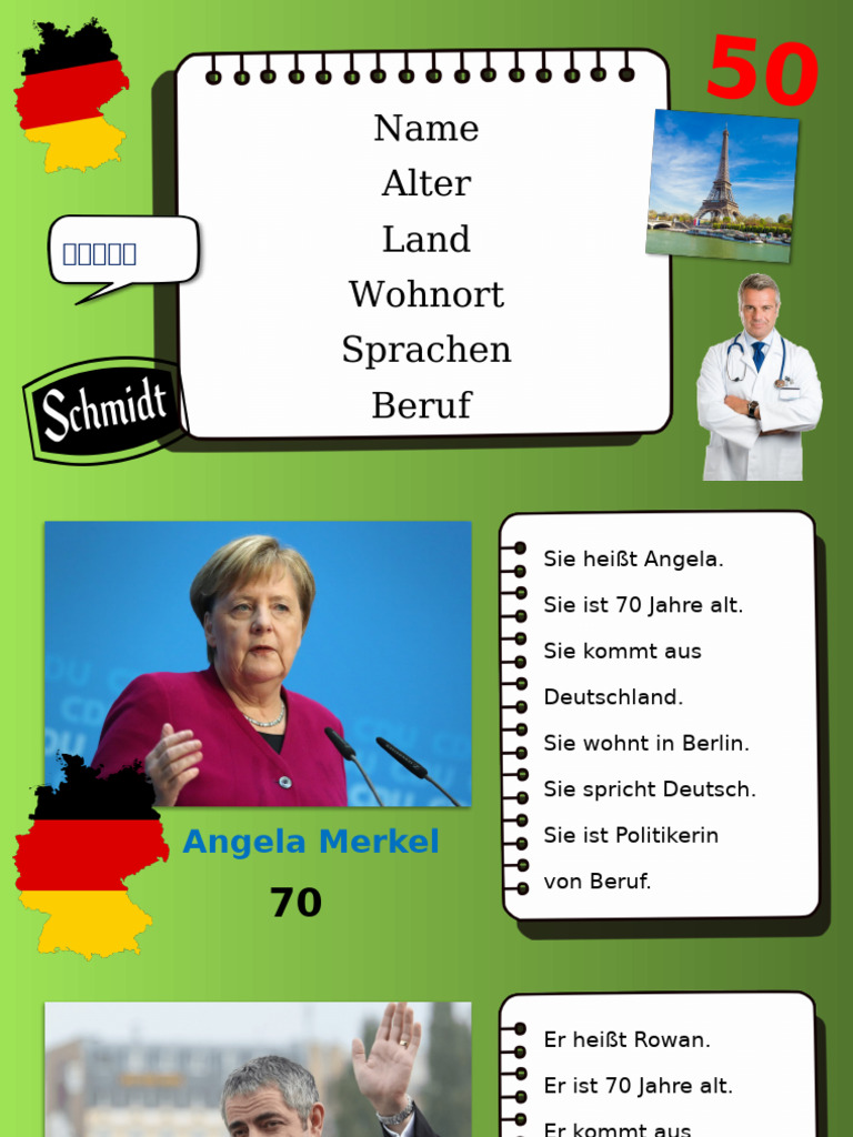 German Speaking Activity | PDF