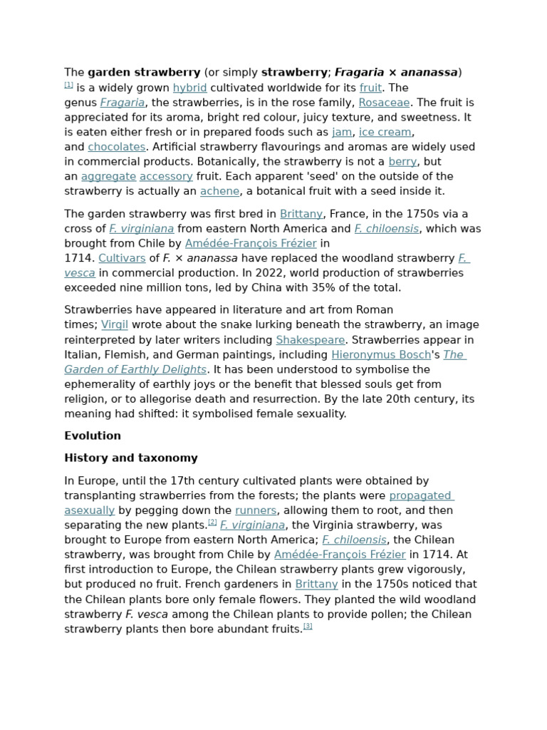 Strawberry | PDF