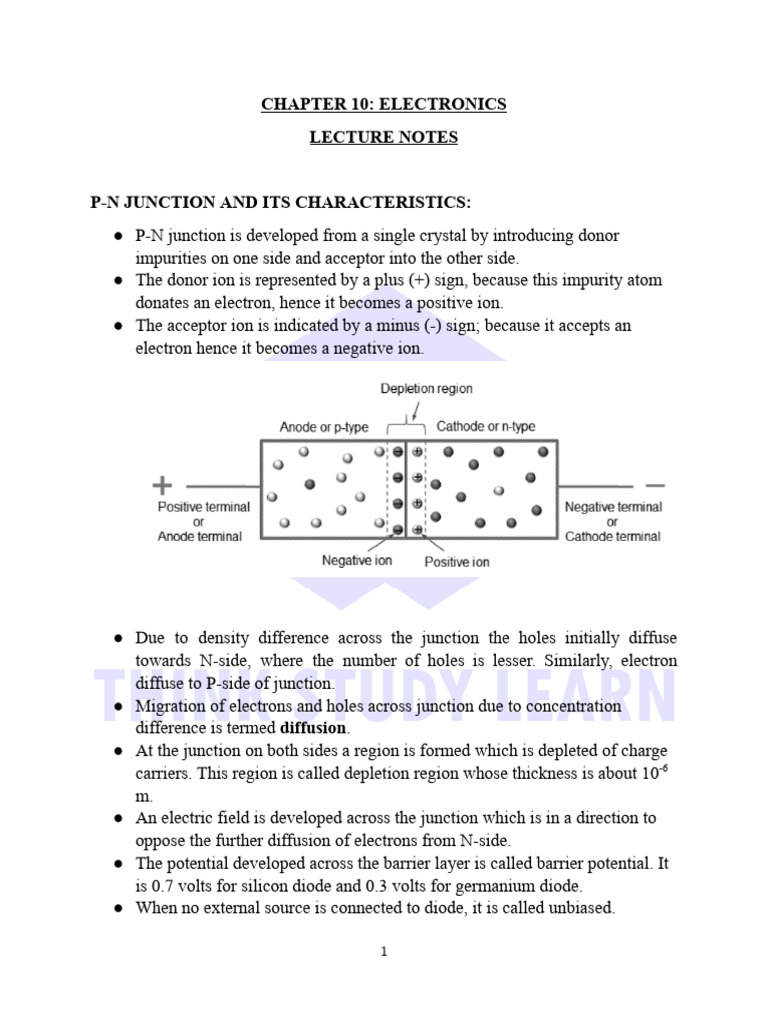 P-N Junction Diodes and Rectification Techniques | PDF | Rectifier | P–N Junction