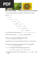 Fibonacci Spiral Worksheet | PDF