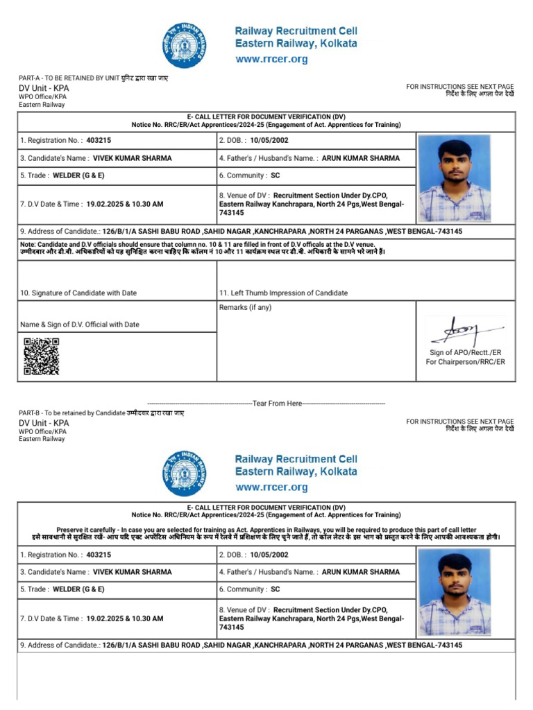 Eastern Railway | PDF