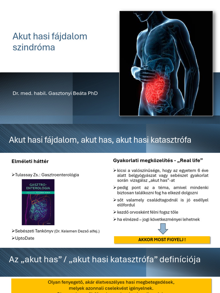 Gasztonyi B Akut Hasi Fájdalom Sy. Végleges Verzió | PDF