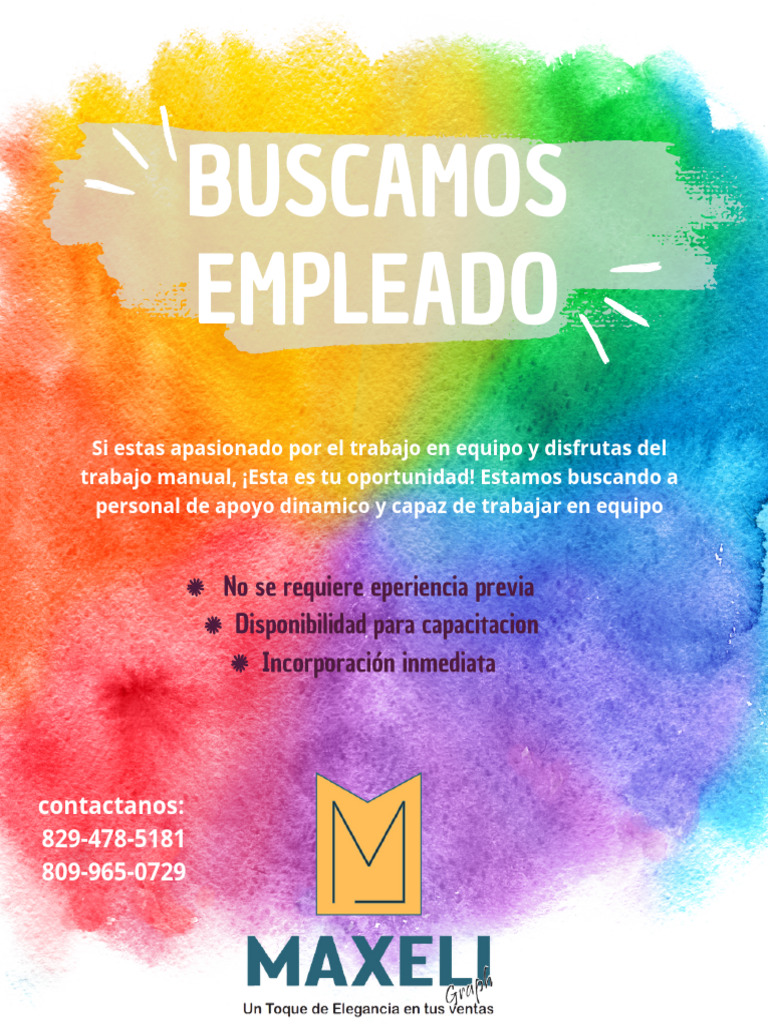 Buscamos Empelado | PDF