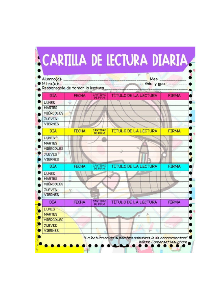 Cartilla de Lectura | PDF