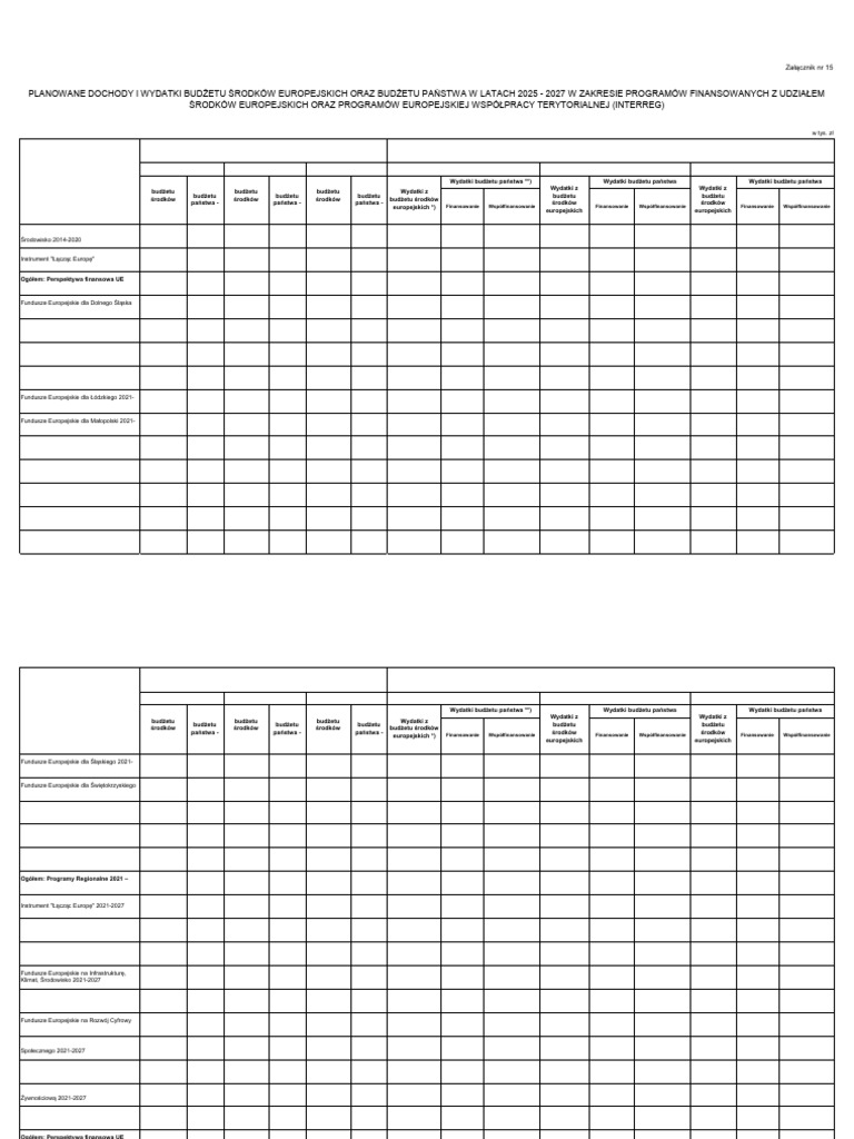 Zal 15 Tabela 1 | PDF