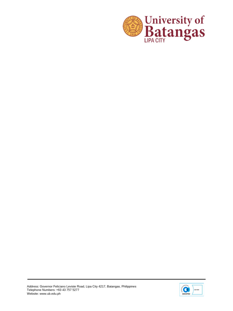 UBLC Letterhead Colored With SOCOTEC Logo | PDF