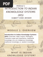 IKS Question Bank - Module 1 | PDF