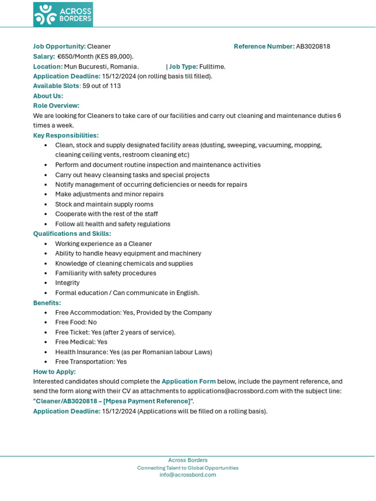 Job Cleaner | PDF