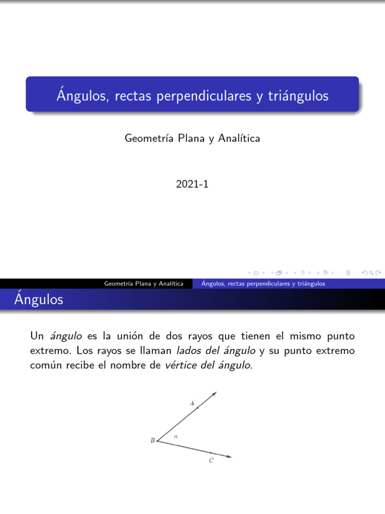 Geometría: Ángulos y Triángulos | PDF | Triángulo | Perpendicular