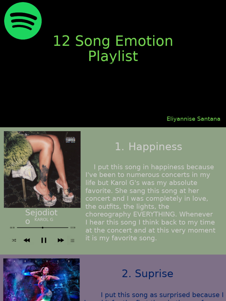 Emotion Playlist Project | PDF