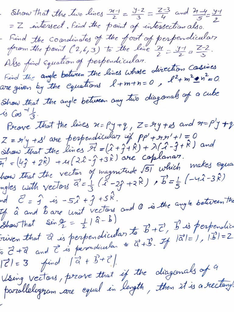 Three dimensional geometry | PDF | Geometry | Classical Geometry