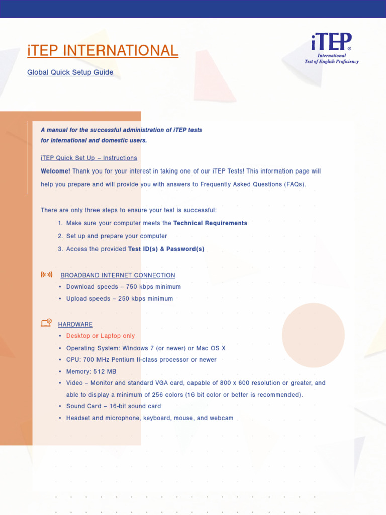 ITEP Quick Setup Guide-English | PDF | Software | Personal Computing