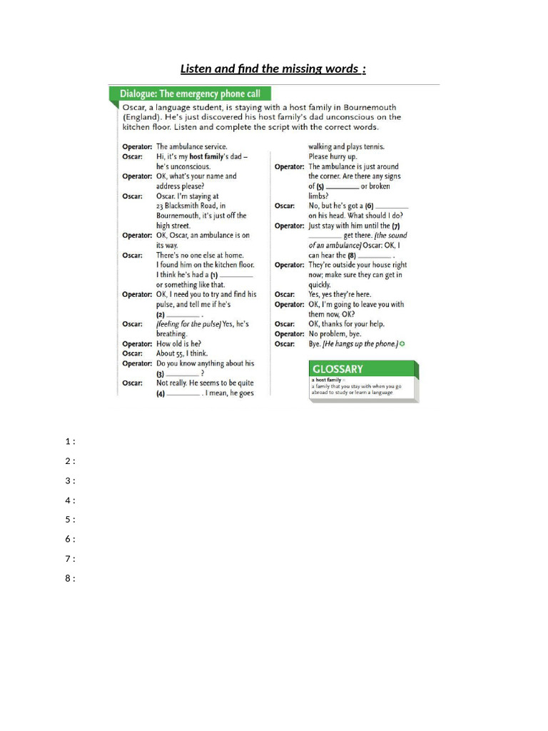 Script Ambulance | PDF