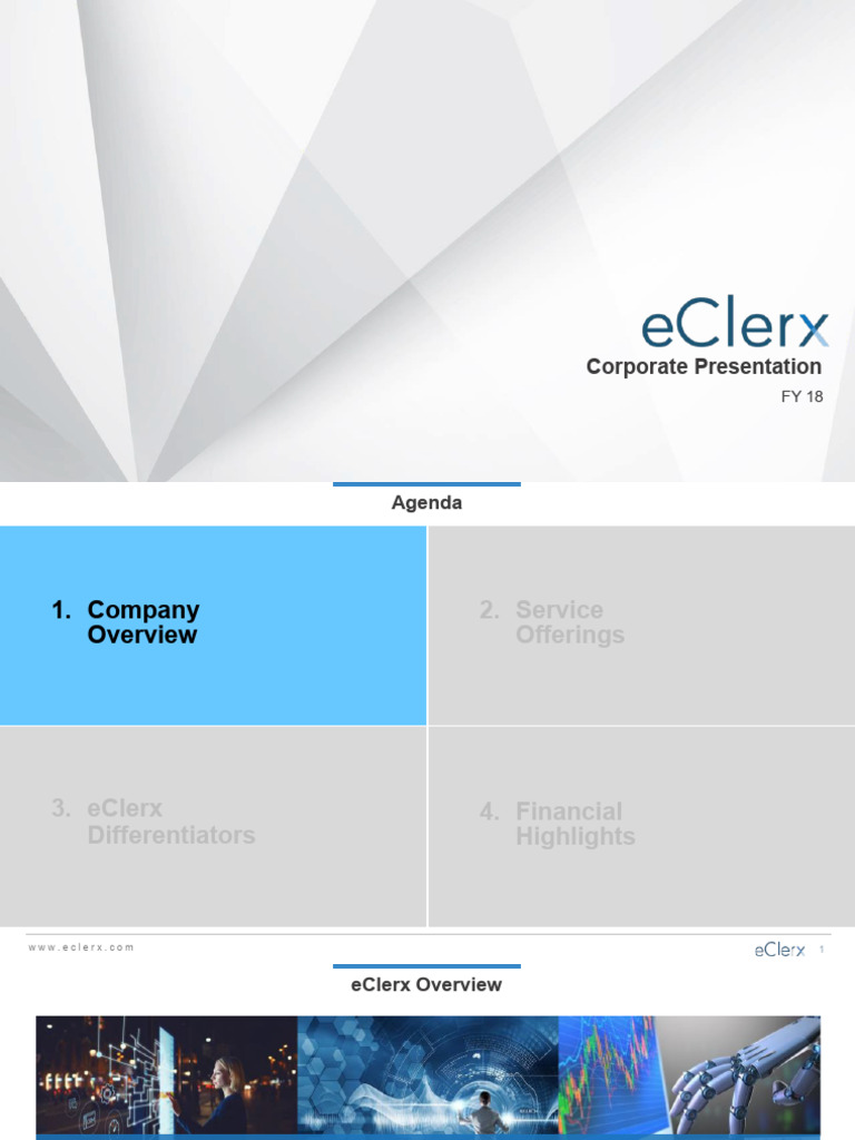 eClerx Company Overview and Services | PDF | Analytics | Automation