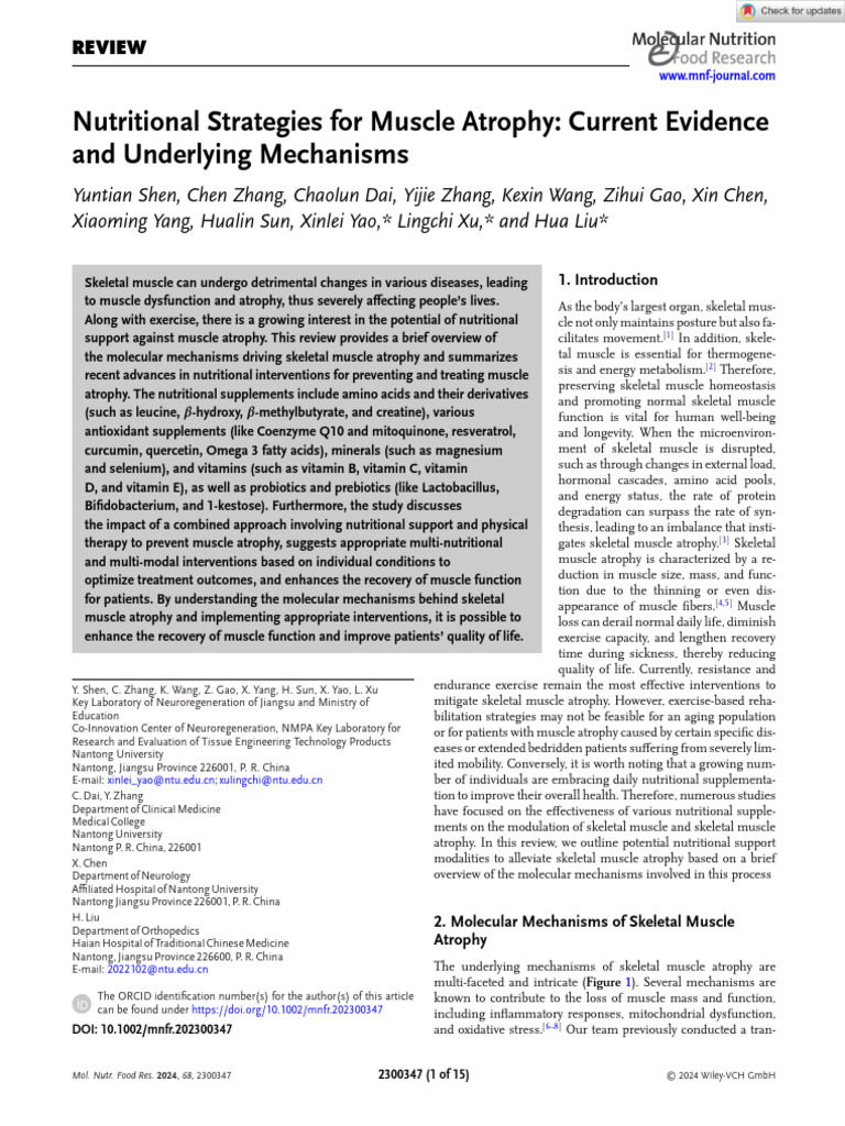 2024 Shen Nutritional Strategies for Muscle Atrophy Current Evidence ...