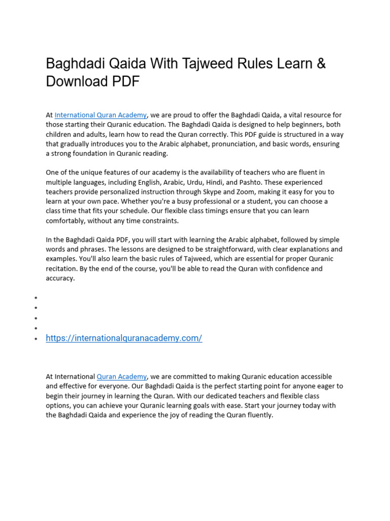 Baghdadi Qaida | PDF