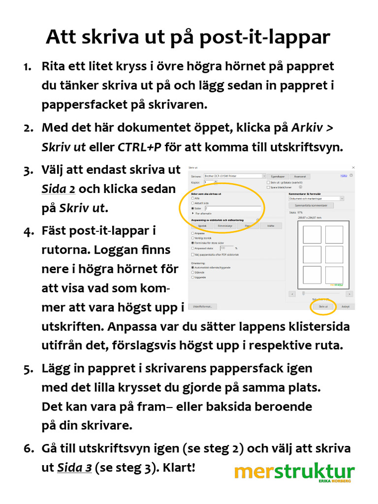Stadschema Post It Tom | PDF