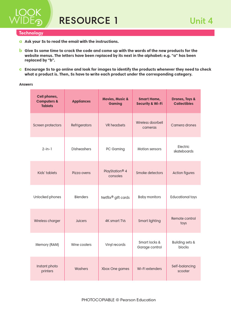 u4R1_Tch_LW2 4M | PDF | Computing | Consumer Electronics