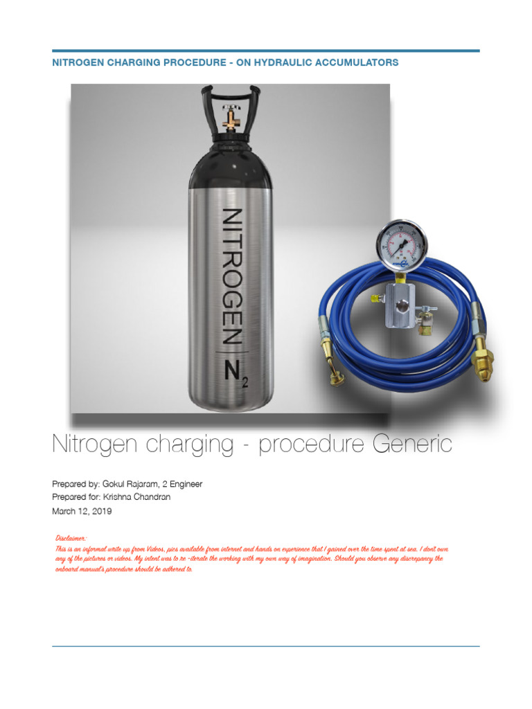 N2 Charging Procedure | PDF