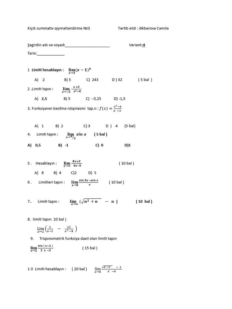 KSQ 3 11ci Sinif Aaaa | PDF
