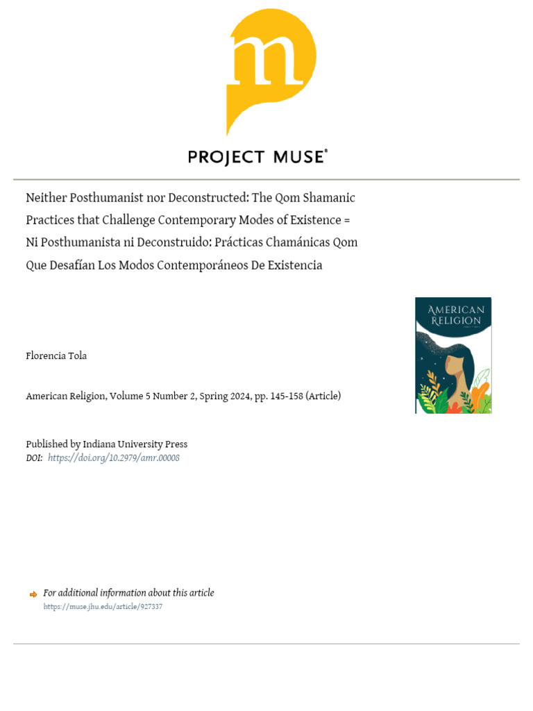 Project Muse 927337 | PDF | Ethnography | Knowledge