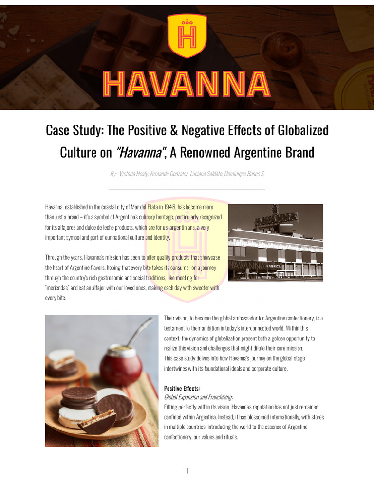 Case Study - The Positive & Negative Effects of Globalized Culture On ...