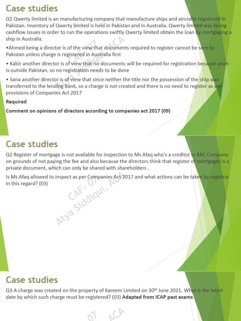 Case Studies Day 2 by Mam Atya Siddiqui | PDF | Business