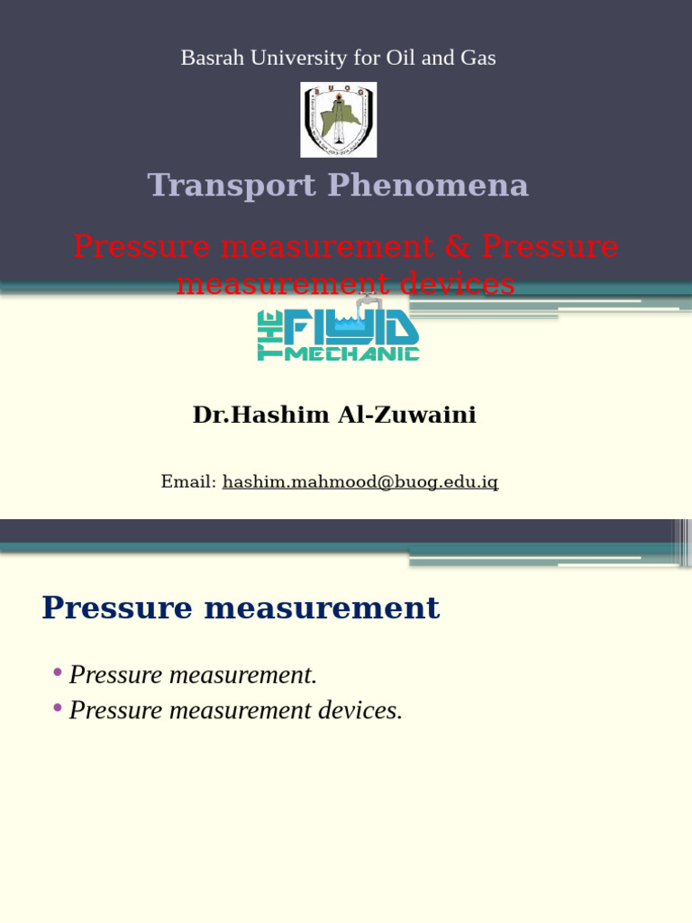 Pressure Measurement Devices Explained | PDF | Pressure | Pressure ...