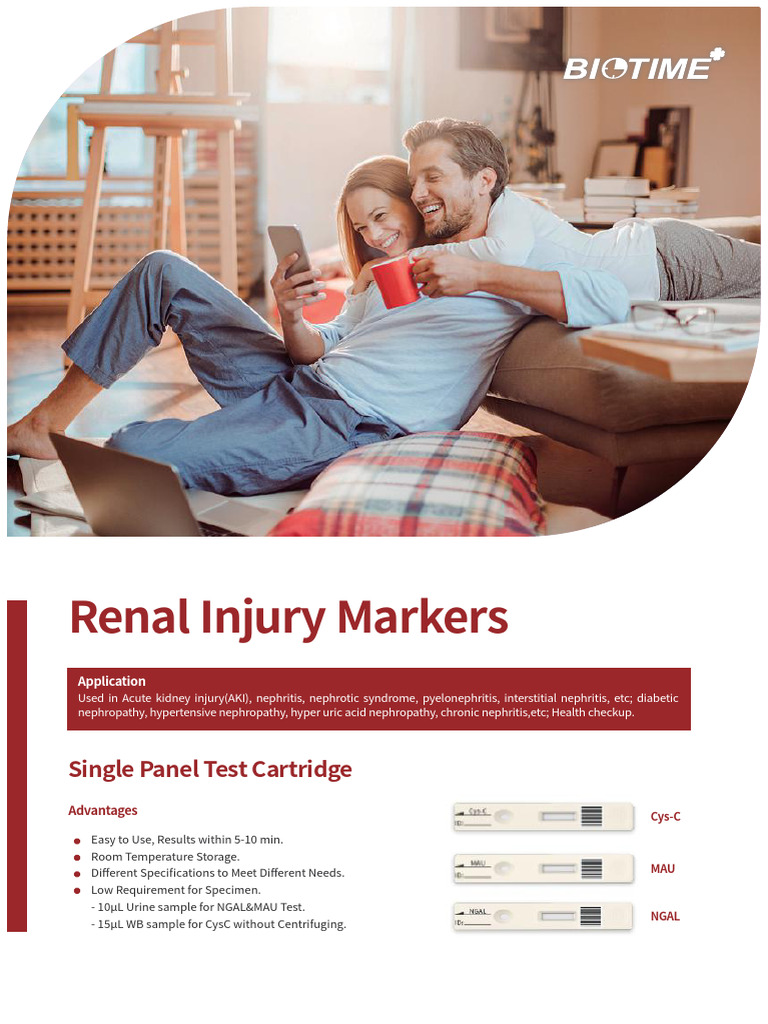 Renal Injury Markers: Single Panel Test Cartridge | PDF