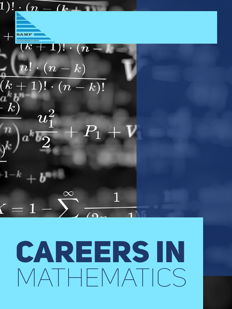 Careers in Mathematics Overview | PDF | Meerkat | Mathematics