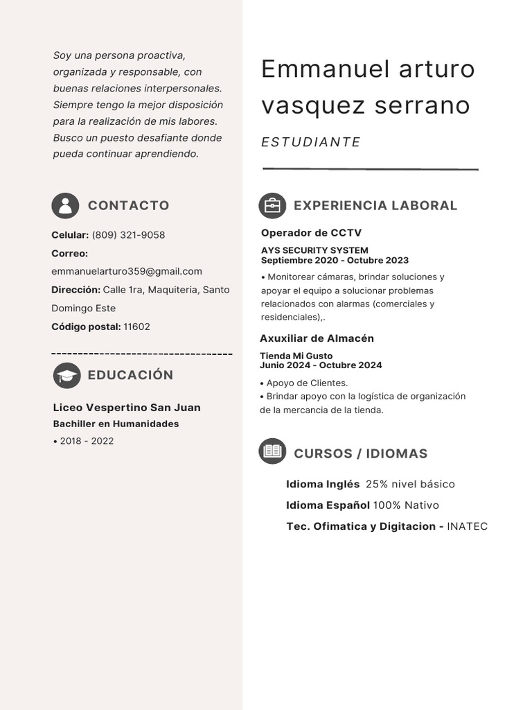 Curriculum Vitae Arturo | PDF