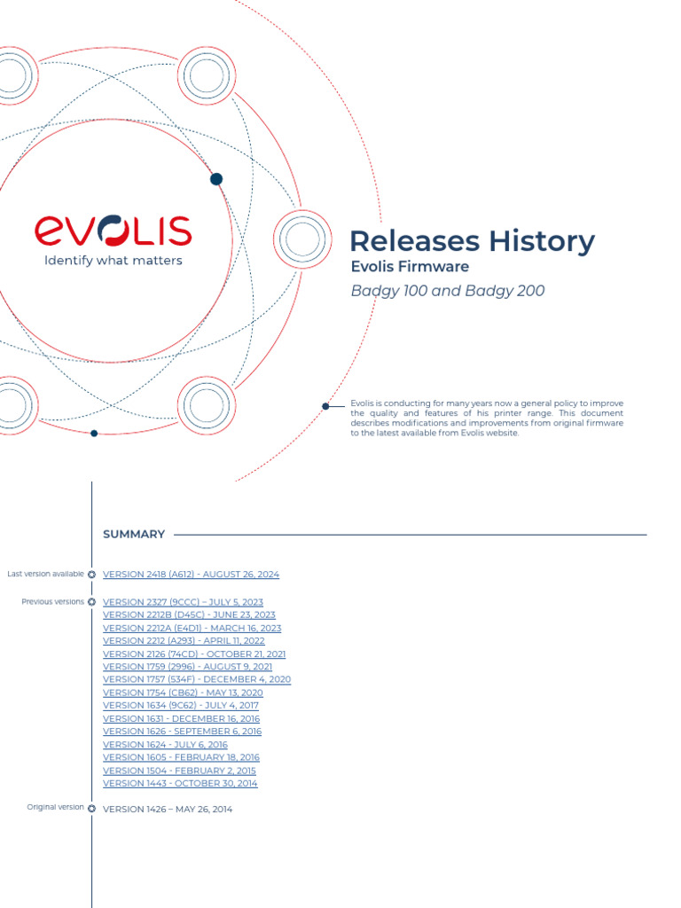 Badgy 100 Firmware Release Notes | PDF | Printer (Computing) | Usb