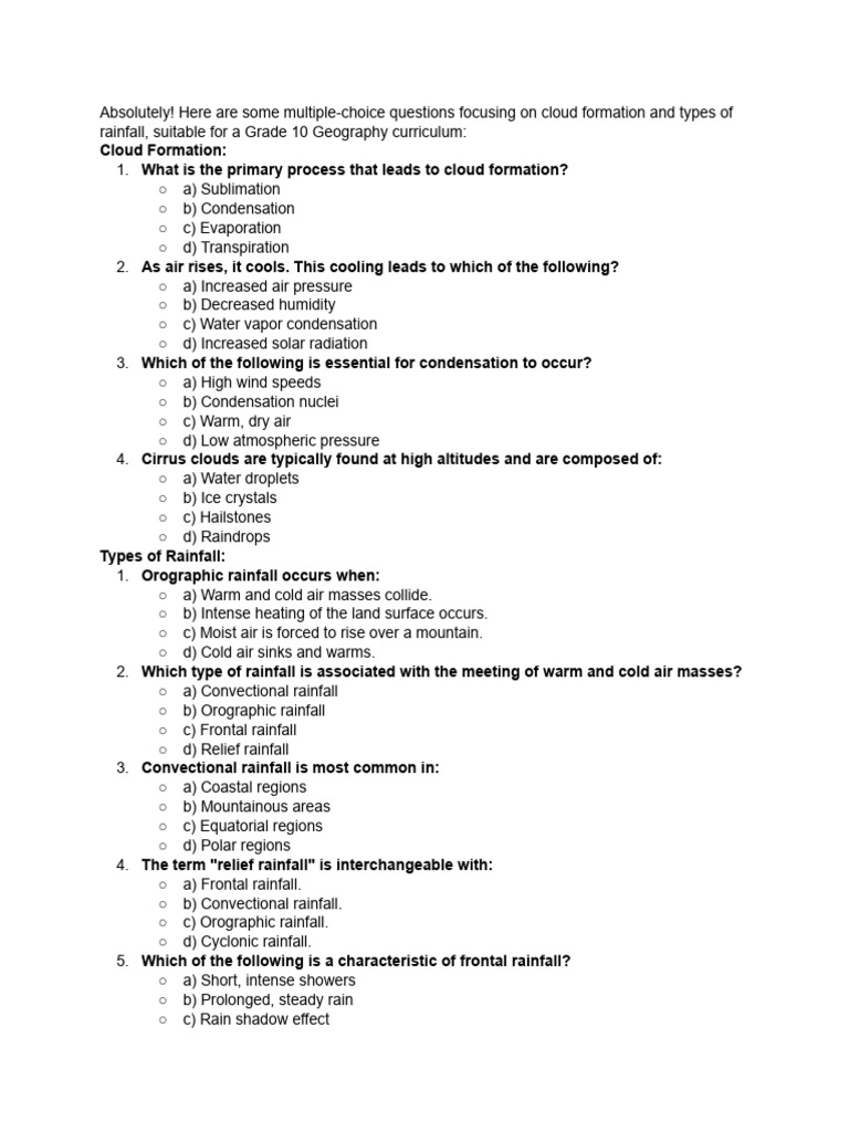 Multiple Choice Questions Based On Cloud For... | PDF