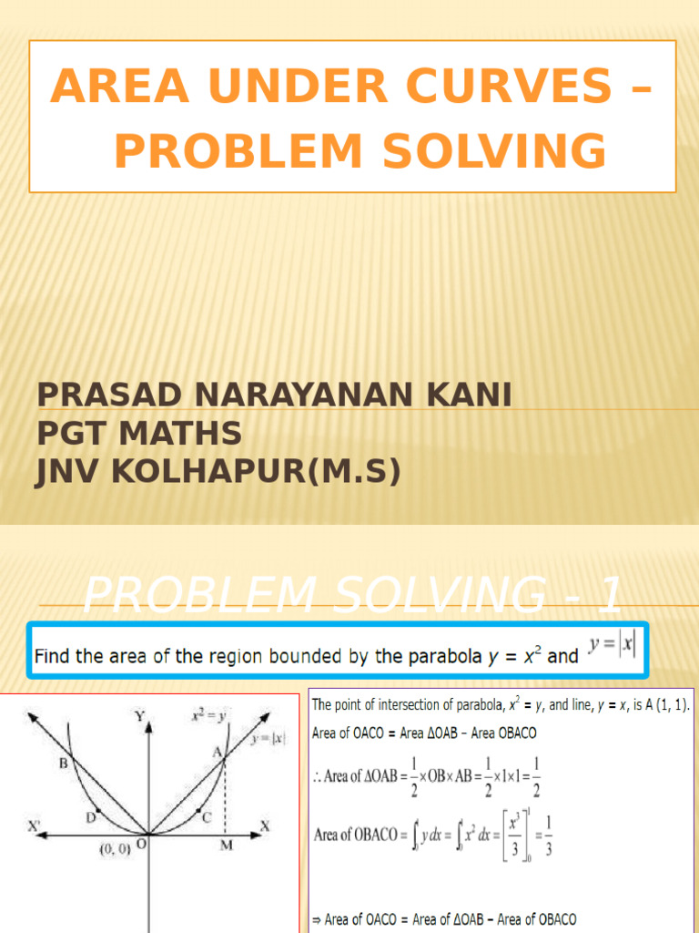 8 Applications of Integrals 2 AREA UNDER CURVES - PPT 2 | PDF