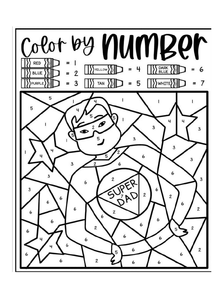 Fathers Day Coloring Page | PDF