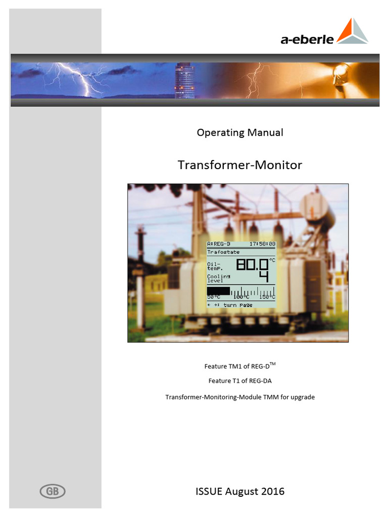 Instrucciones de Uso TMM - BA - TMM - EN - REG-D | PDF | Transformer ...