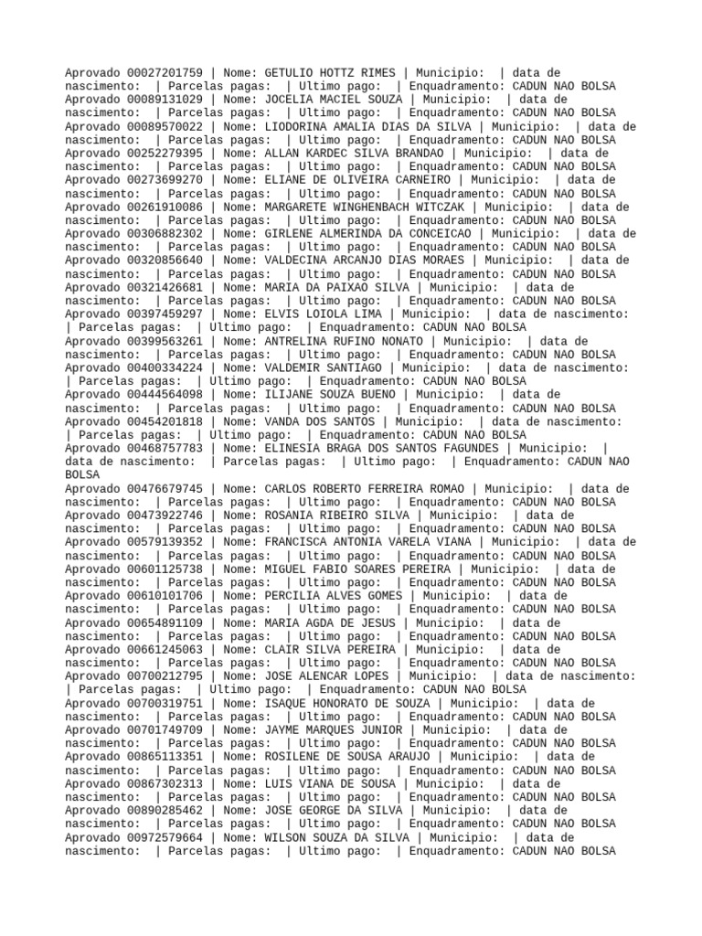 LIsta | PDF | Brasil