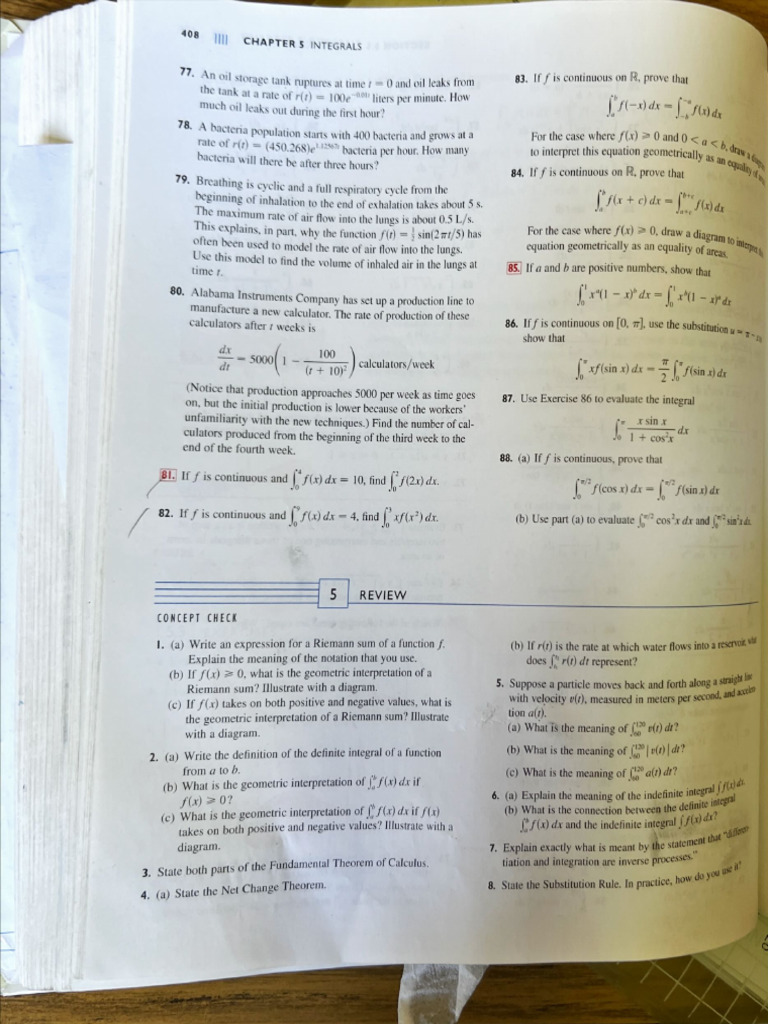 1-7-24, Ex's On Intgration | PDF
