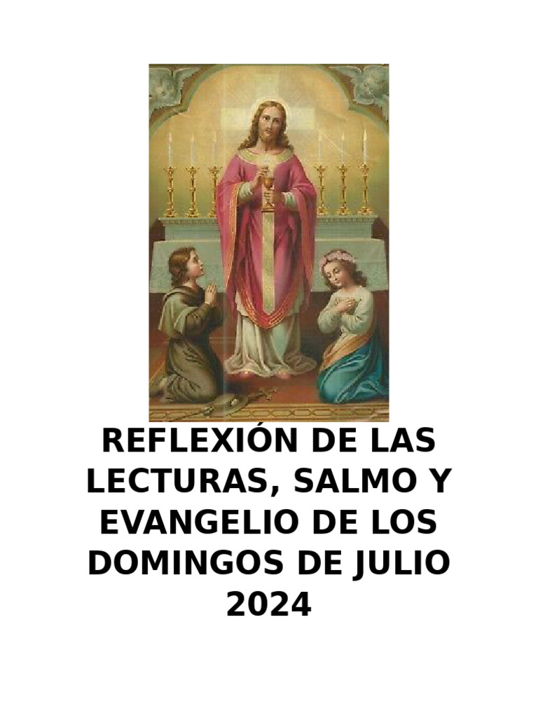 REFLEXIÓN DE LAS LECTURAS | PDF