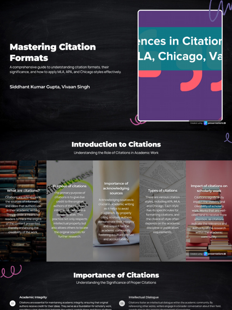 Understanding Citation Formats | PDF