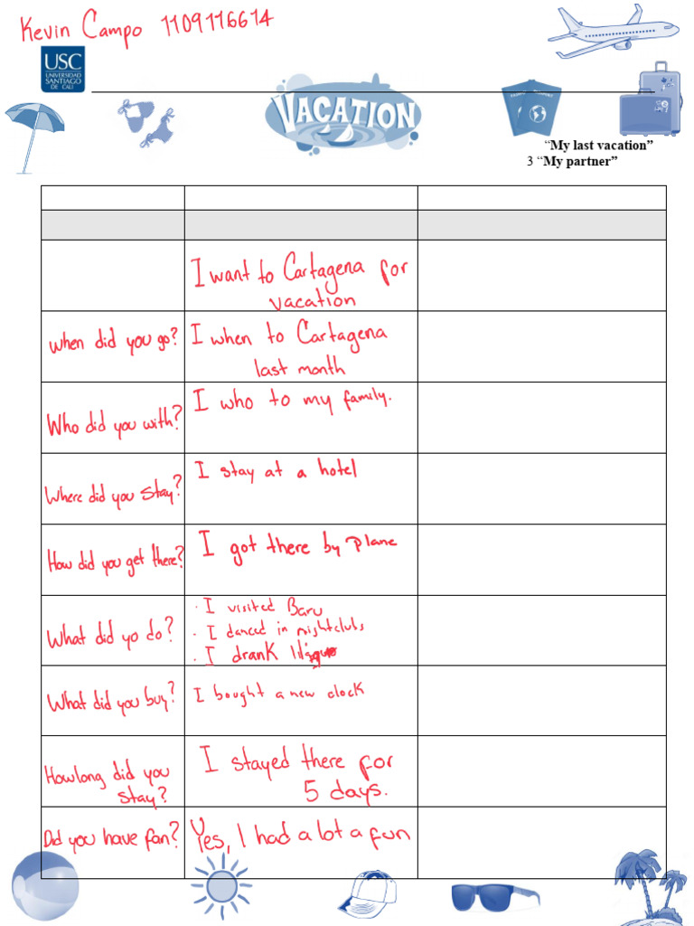 My Last Vacation | PDF