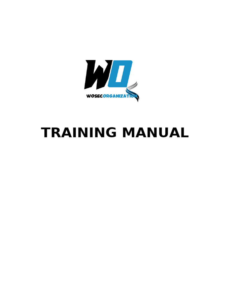 Training Manual | PDF
