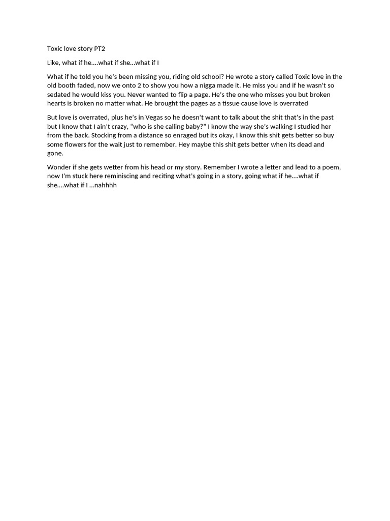 Toxic Love Story Pt2 Pdf